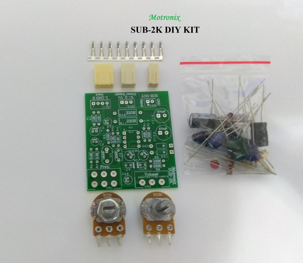 Subwoofer Low Pass Filter Electronic Crossover ASSEMBLED OR DIY KIT SUB ...