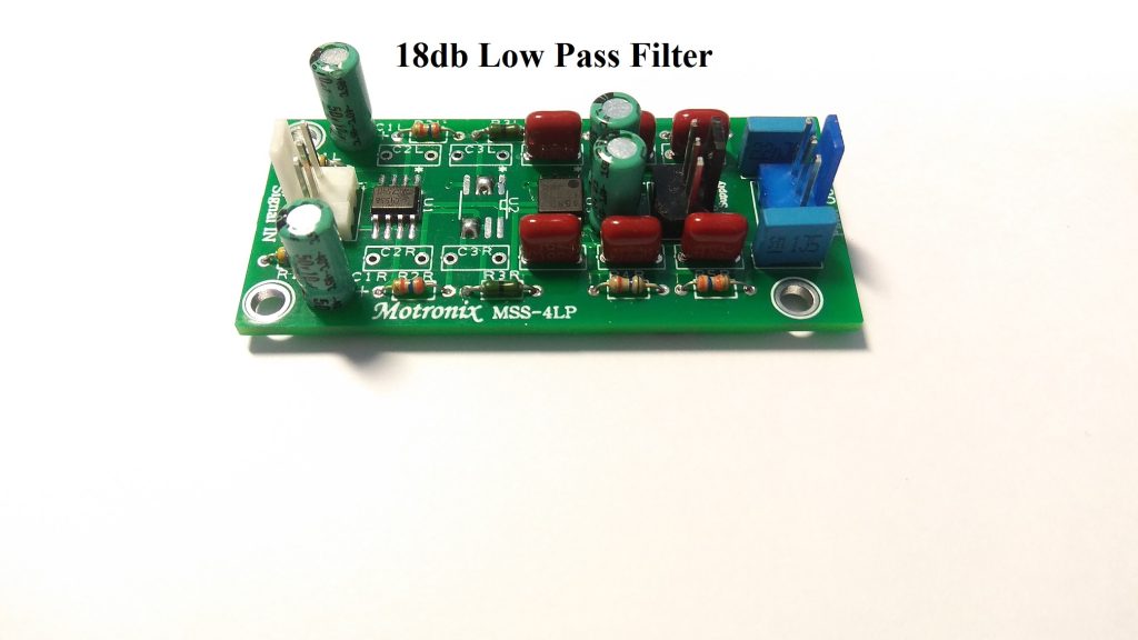 MSS-4LP Low Pass 6/12/18/24 db Stereo Active Filter module - Motronix