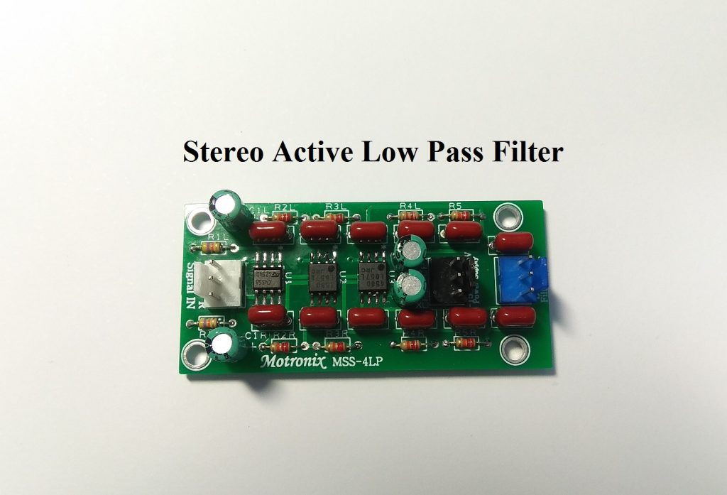 MSS-4LP Low Pass 6/12/18/24 db Stereo Active Filter module - Motronix